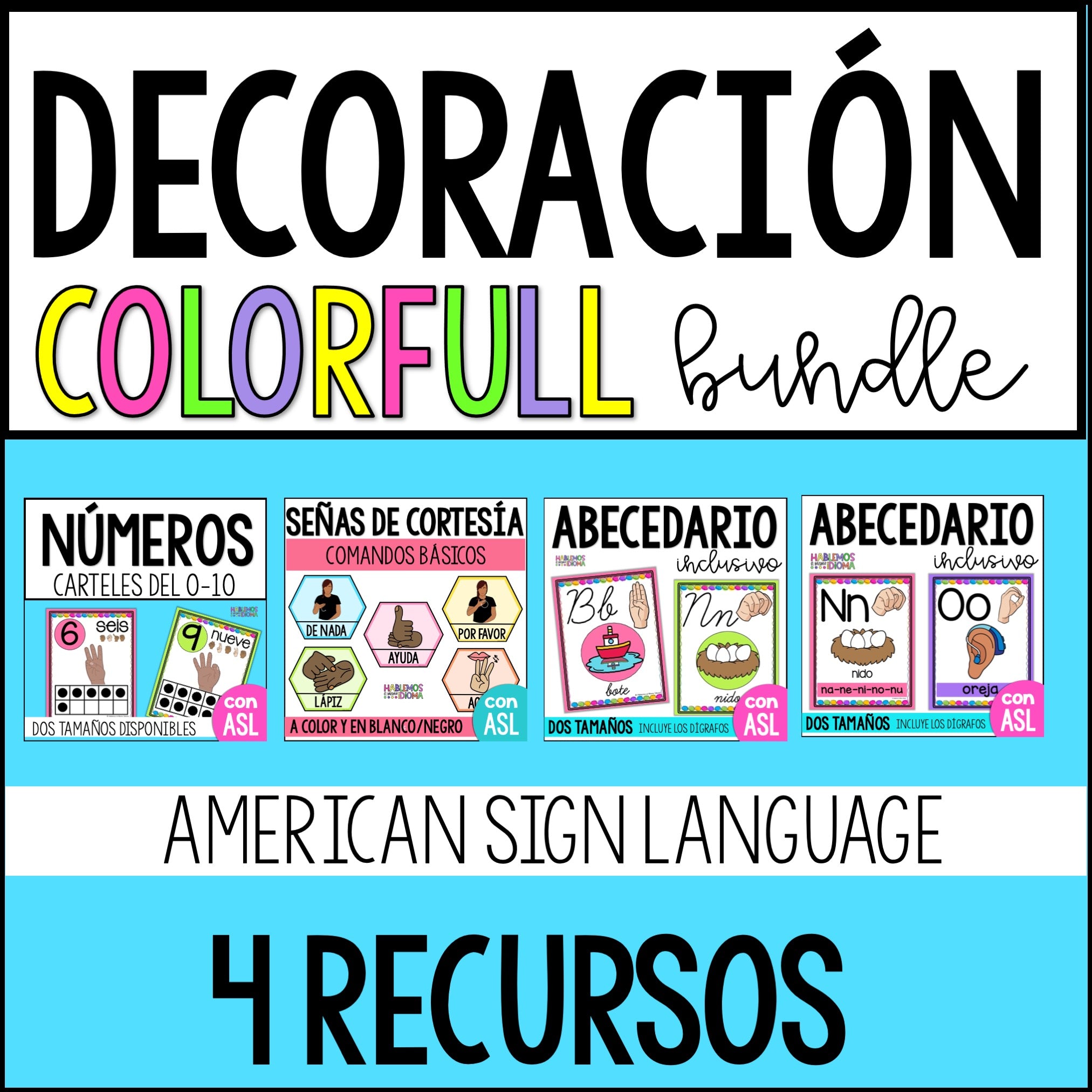 Decoración colorfull bundle – Teacher Therapy Shop
