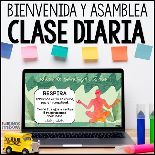 Rutina diaria editable | Calming leaves | Morning meeting in Spanish ...