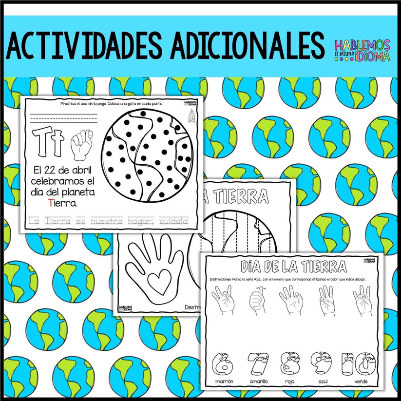 Día de la Tierra | Cuidado del planeta | Earth day activities in Spani ...