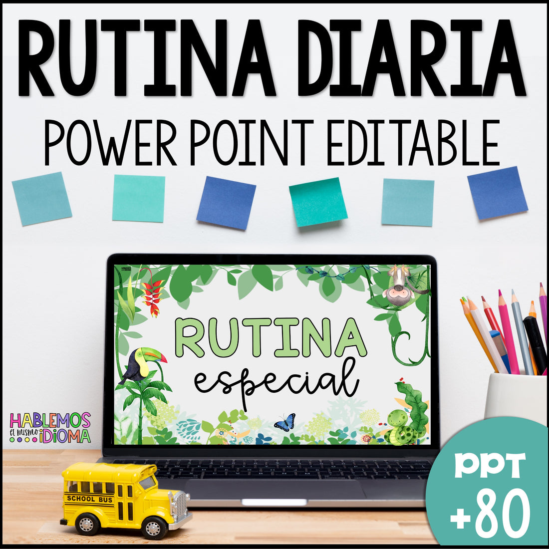 Rutina diaria editable | Calming leaves | Morning meeting in Spanish ...